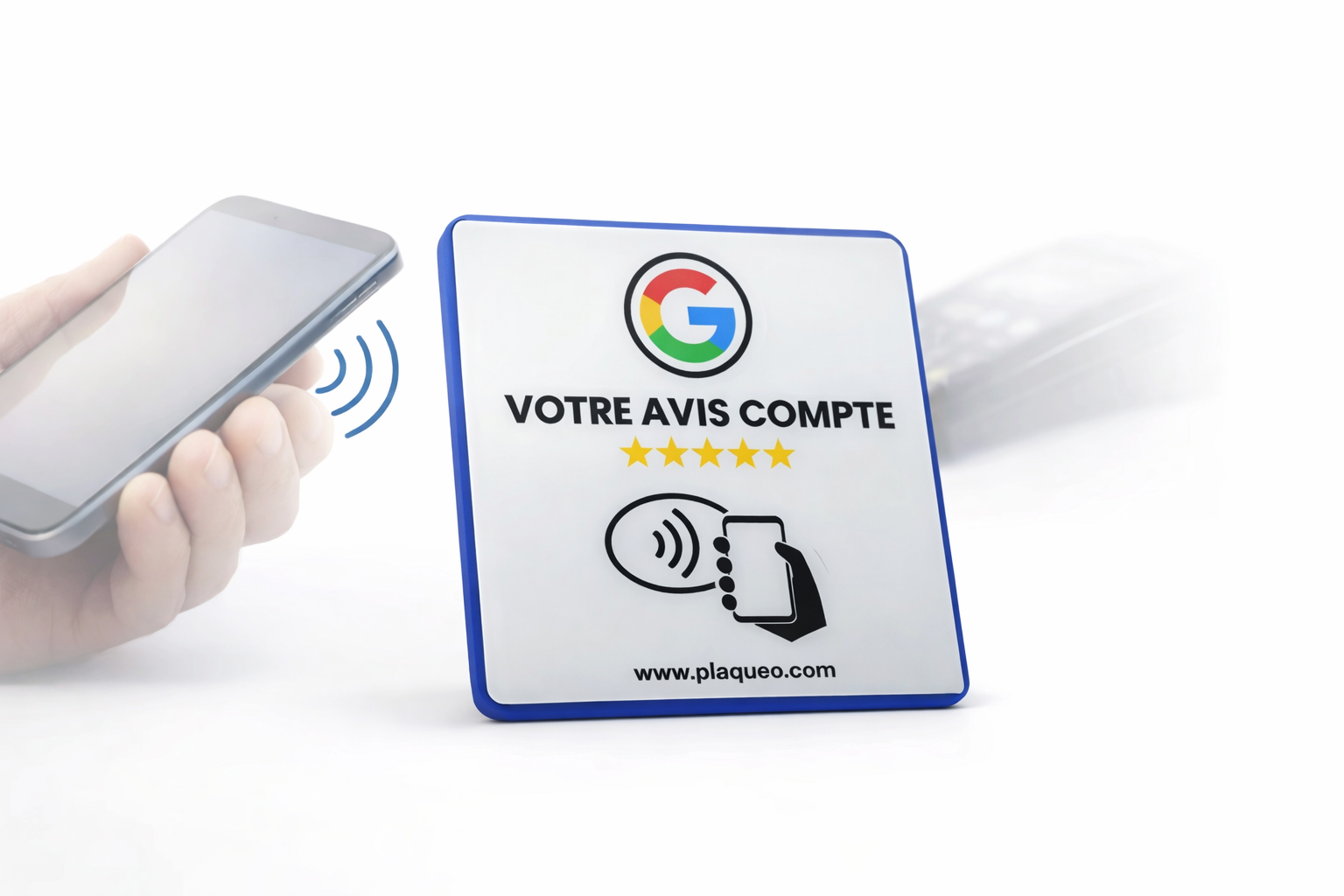 Plaqueo - votre plaque NFC pour collectez facilement des avis Google